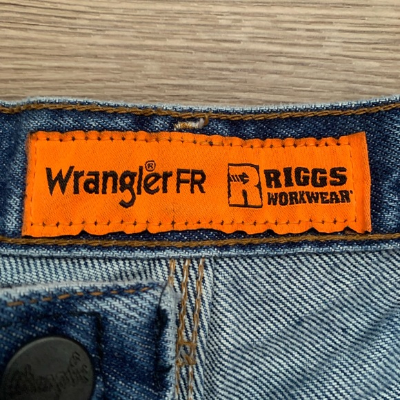 Wrangler | Jeans | Wrangler Work Jeans With Orange Decals | Poshmark
